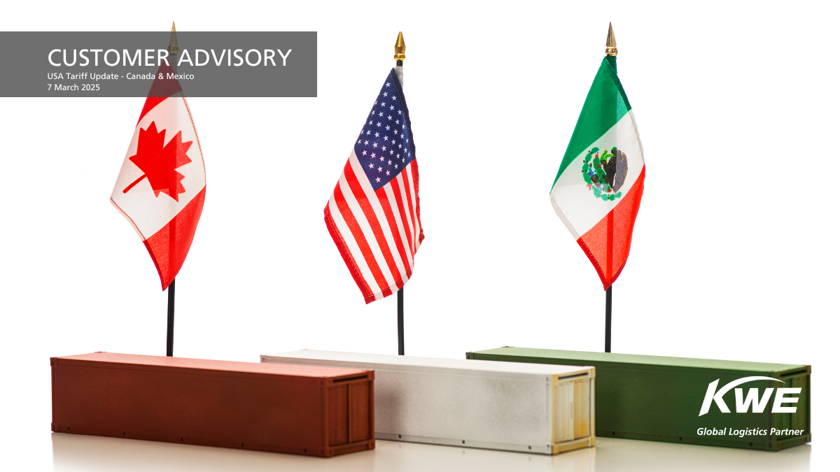 Customer Advisory: USA Tariff Update – Canada & Mexico | Kintetsu World Express